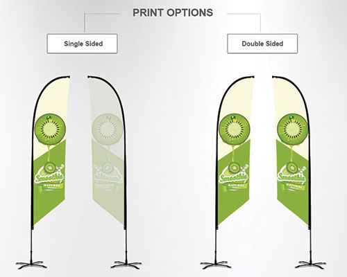 Feather Angled Flag | Custom Flags for Events & Promotions